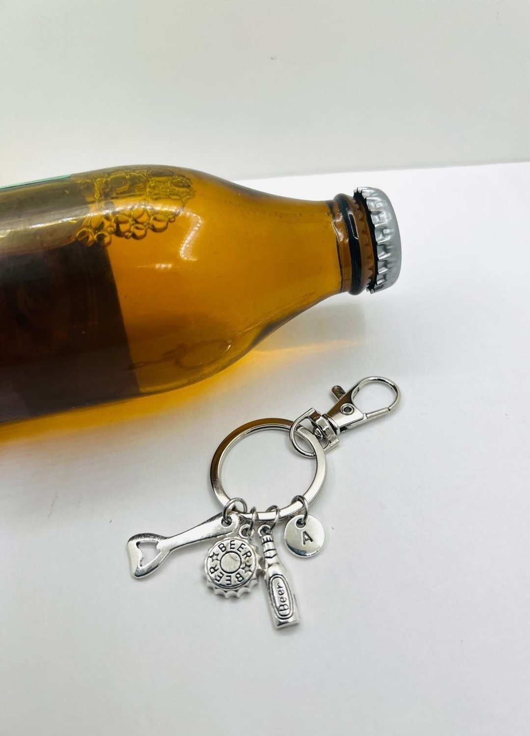 Beer Keychain, Beer Jewelry, Beer Gift for Him, Beer Lover Gift ...