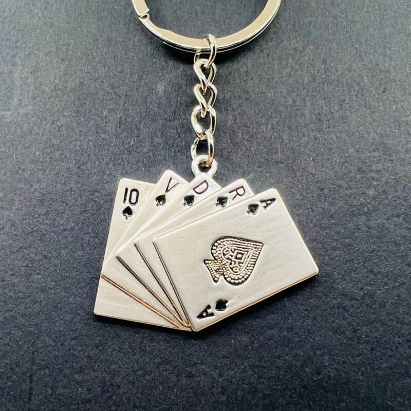 Poker Chip Keychain - Etsy