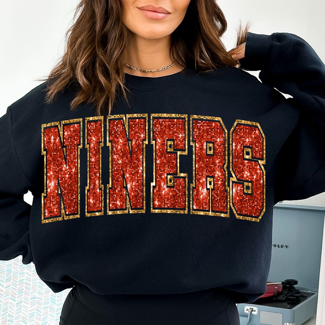 Faux Glitter Niners PNG, 49ers Png Svg, San Francisco Football Svg ...