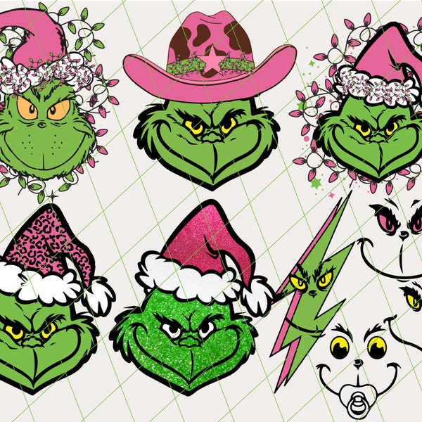 Grinch Face - Etsy