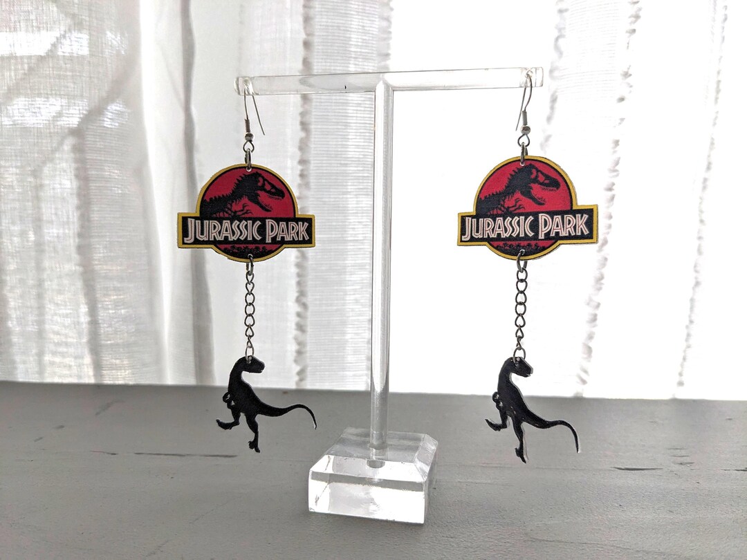 Jurassic Park Dangle Shrinky Dink Earrings - Etsy