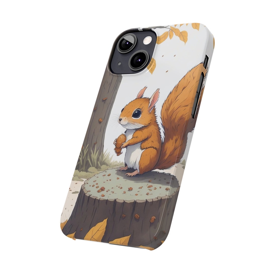 Very Cute Squirrel Phone Case Slim Phone Cases for Iphone - Etsy UK