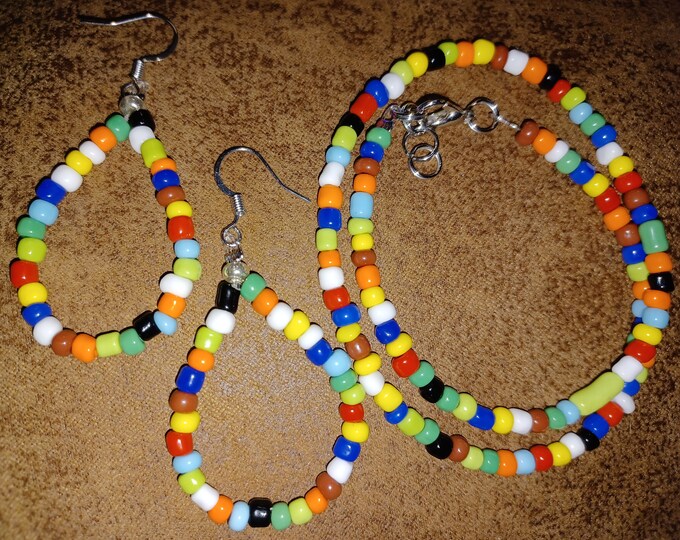 Multi Colored Jewelry Set - Etsy