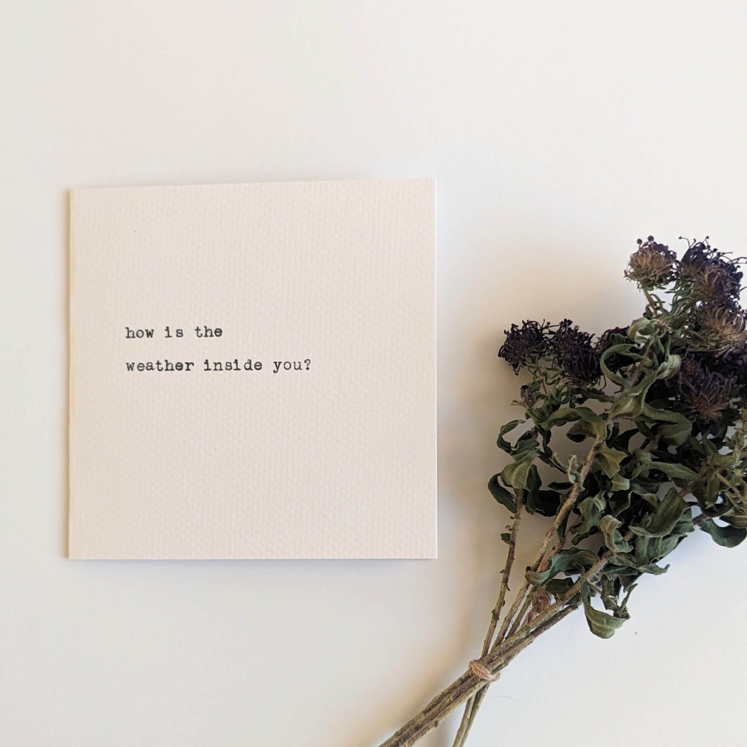 Good Friends Card Set set of 5 small Notecards typewritten miss You ...