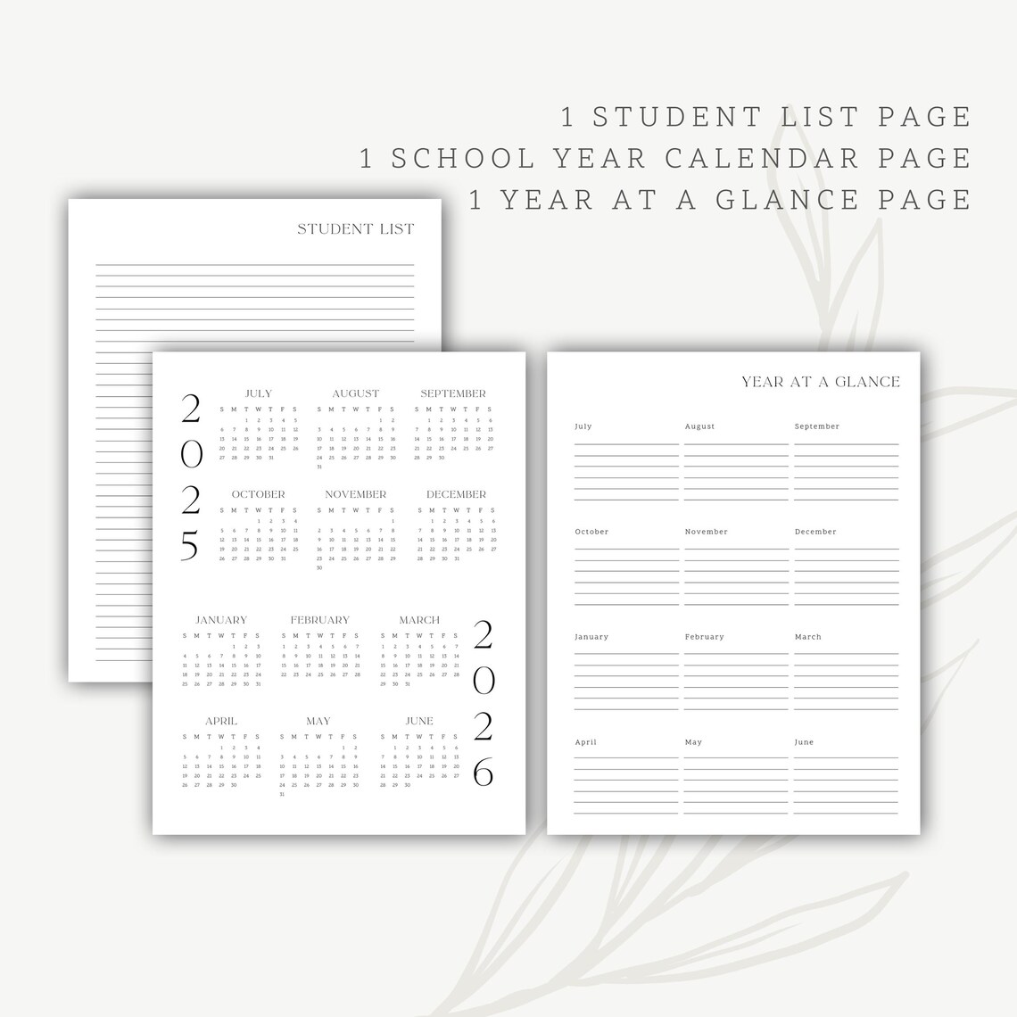 Printable Lesson Planner & Gradebook 2025-2026 | 7 Subject | Weekly ...