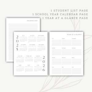 Printable Lesson Planner & Gradebook 2025-2026 | 7 Subject | Weekly ...