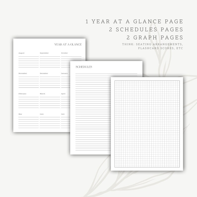 Printable Lesson Planner & Gradebook 2024-2025 | 6 Subject | Weekly ...