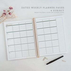 Coastal Painting Lesson Planner & Gradebook 2025-2026 | Weekly Layout ...