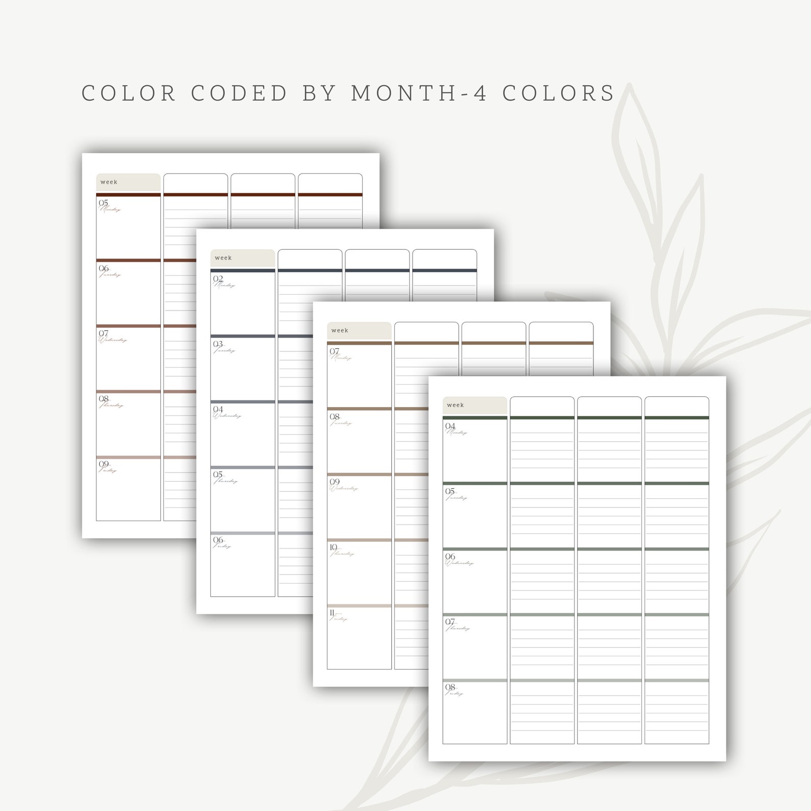 Printable Lesson Planner & Gradebook 2025-2026 | 7 Subject | Weekly ...