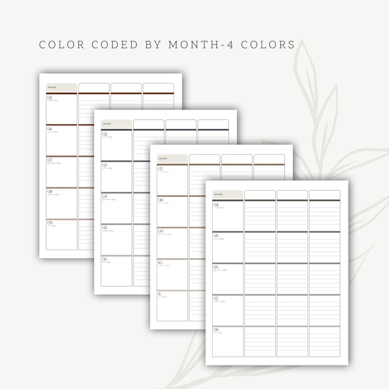 Printable Lesson Planner & Gradebook 2025-2026 | 7 Subject | Weekly ...