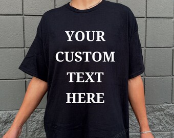 Custom Add Your Text Aesthetic Shirt, Add Name and Text to Luxury Gift ...