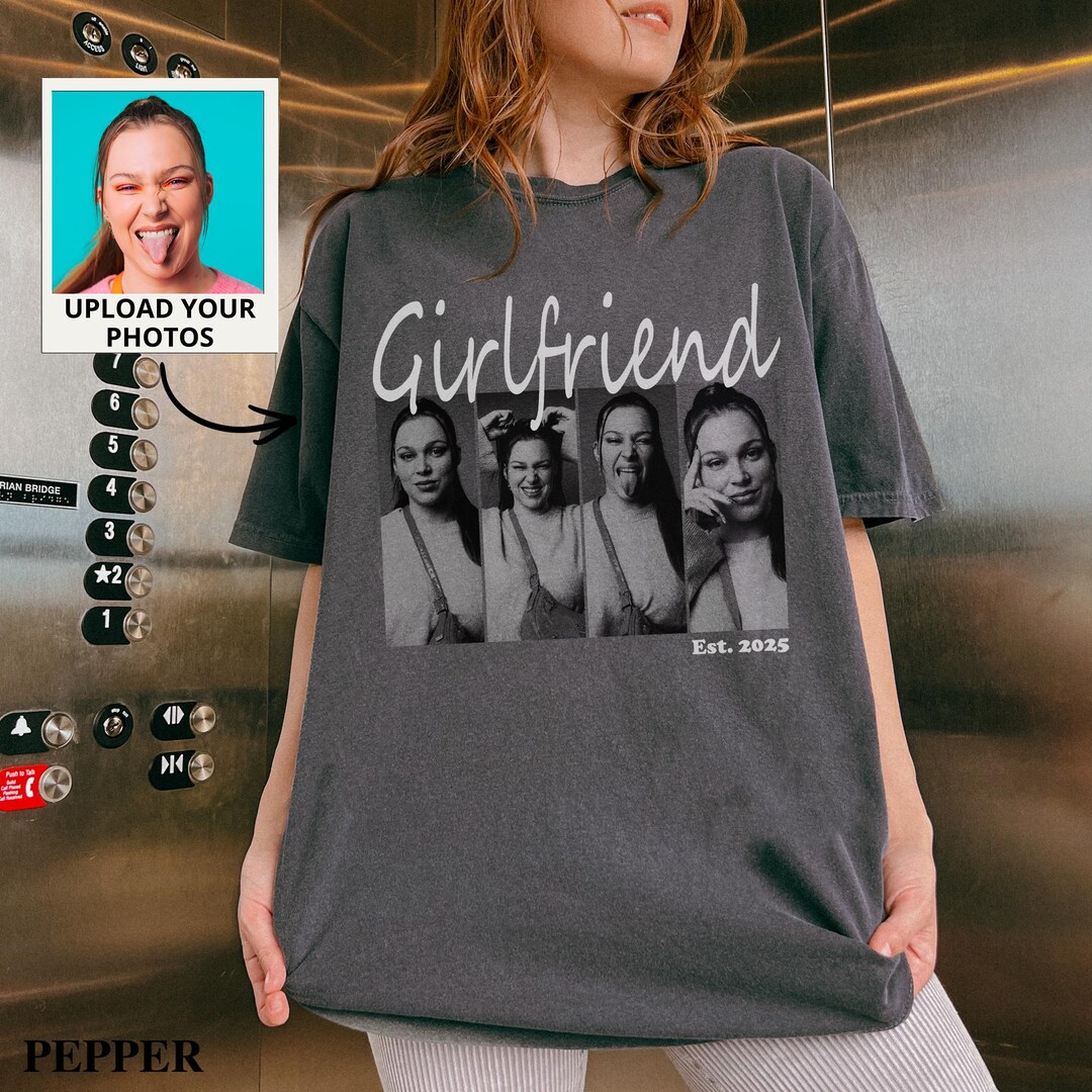 Custom Girlfriend Photo Shirt, Custom Collage T-shirt, Vintage Photos ...