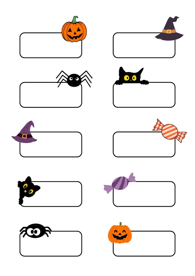 Labels, Printable Labels, Halloween, Halloween Labels, Printable ...