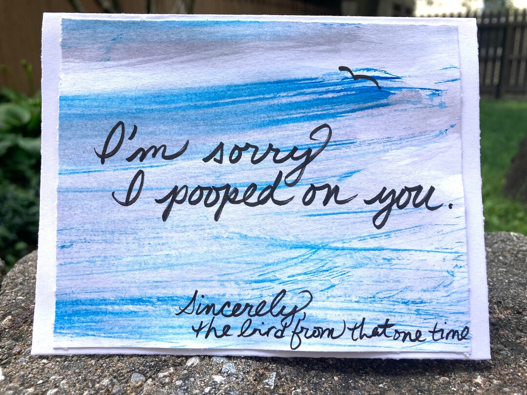 Im Sorry Blank Card - Etsy