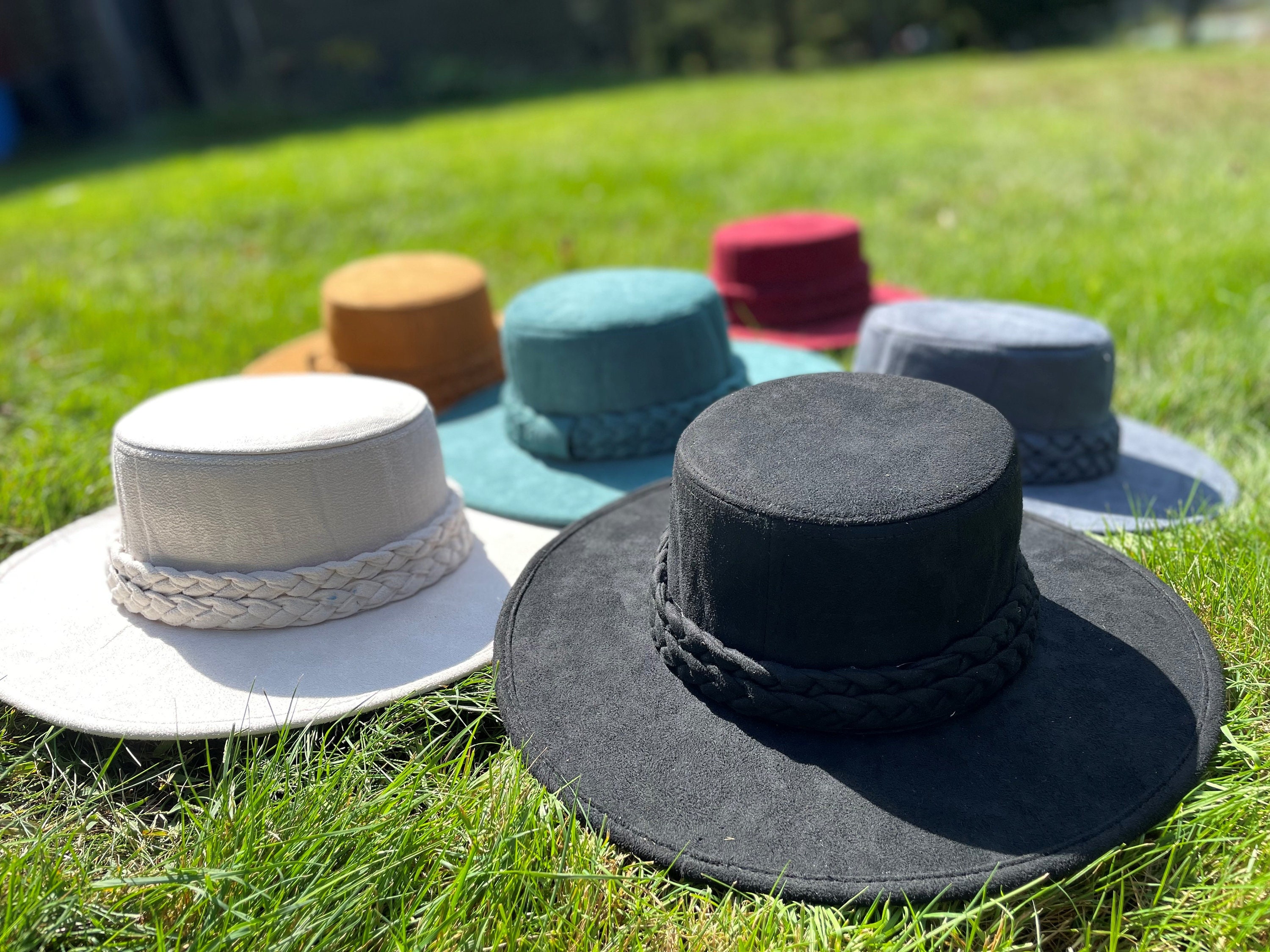 Sun and Moon, the Lovers, Wide Brim Spanish Bolero Hat, Gaucho Hat ...