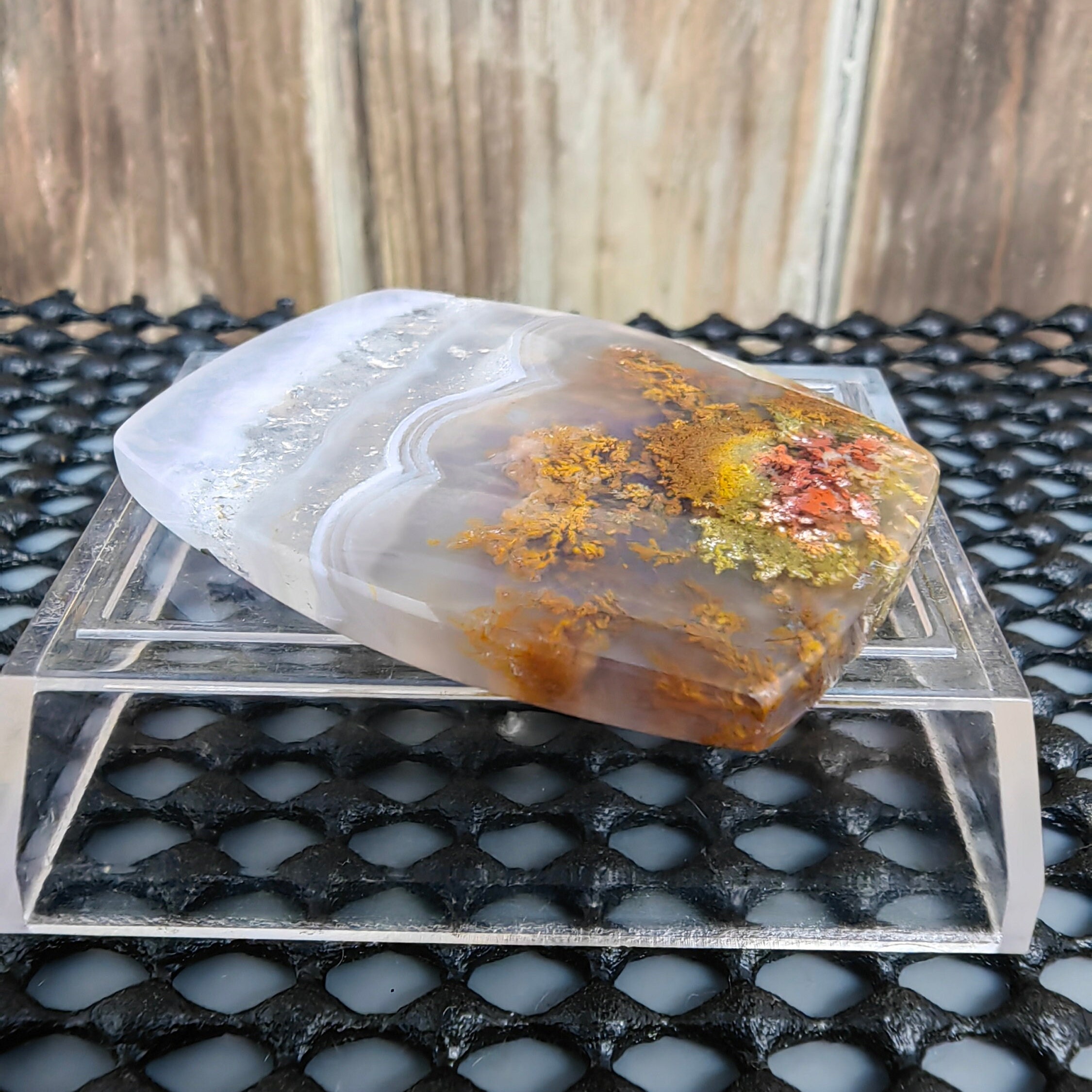 Flower Scenic MOOS AGATE Druzy SIZE 36x26x4.8mm Agate Crystal Gift for ...