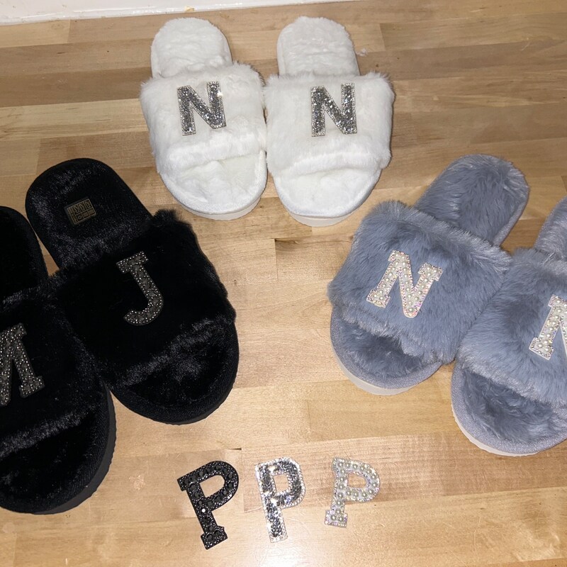 Monogrammed Slides - Etsy