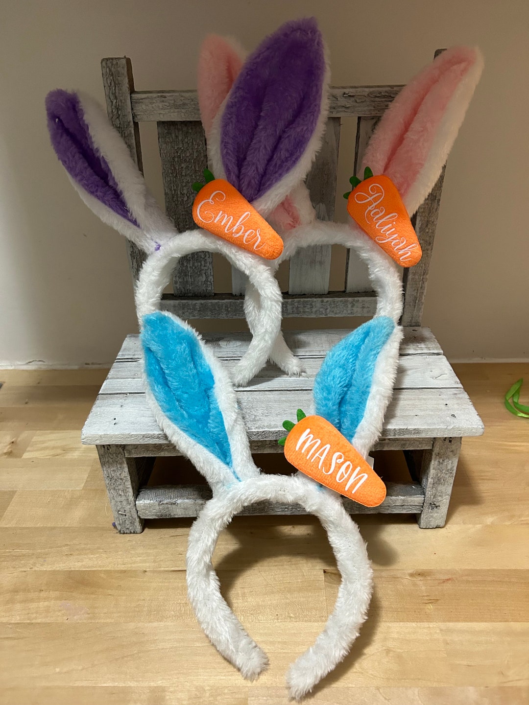 Easter Bunny Ears Headband | Kids Basket Stuffer | Easter Dress ...