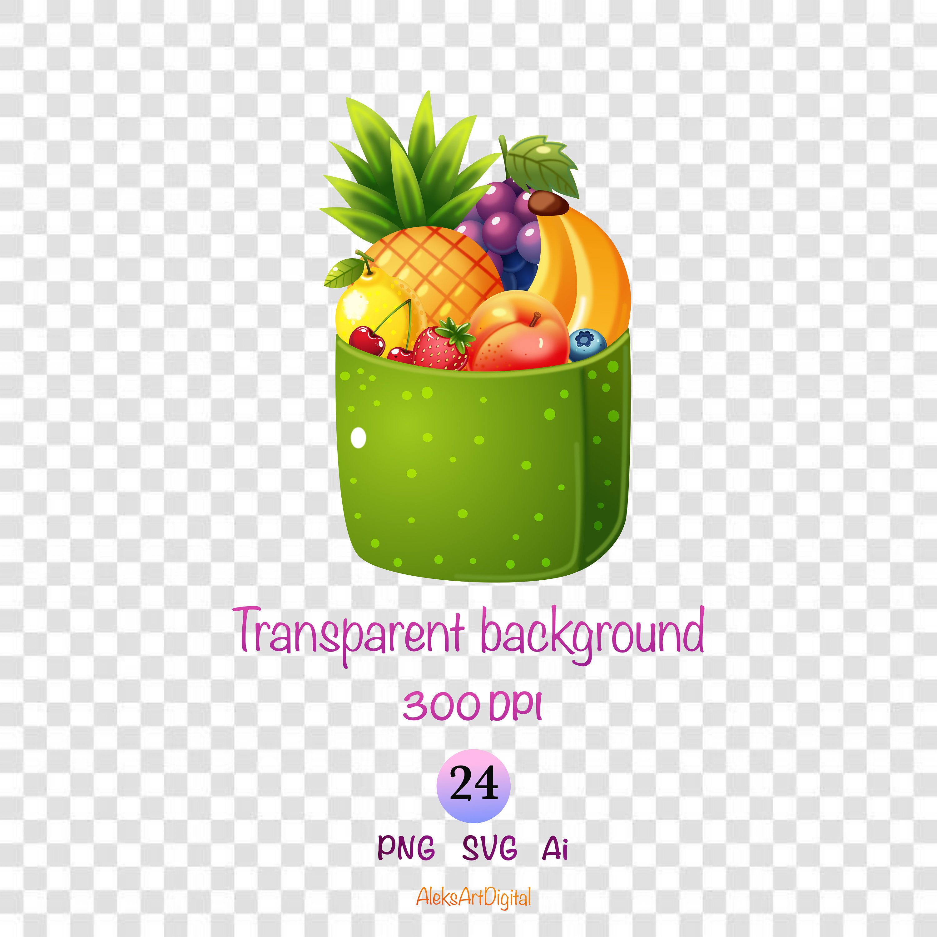 Fruits and Berries Illustration Bundle: Hand-drawn Vector Clipart (SVG ...
