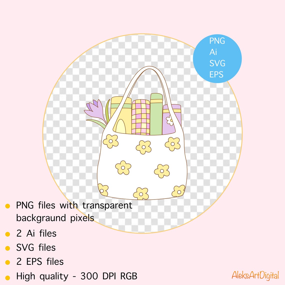 Groovy Easter Bookish Clipart: Pastel Bunnies, Books, Eggs (digital ...