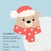 Christmas Animal Faces Clipart: 27 Winter Vector Images (PNG, SVG) - Etsy