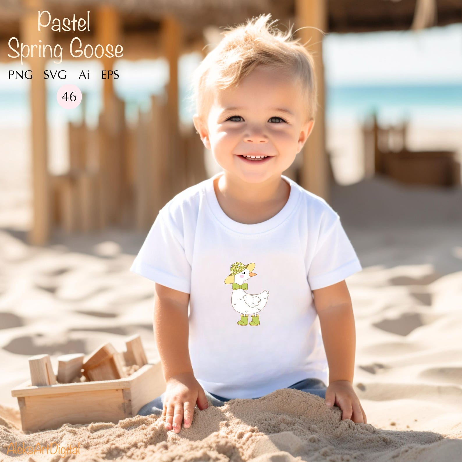 Cute Groovy Silly Goose Clipart Set 46 SVG PNG in Soft Pastel Colors ...