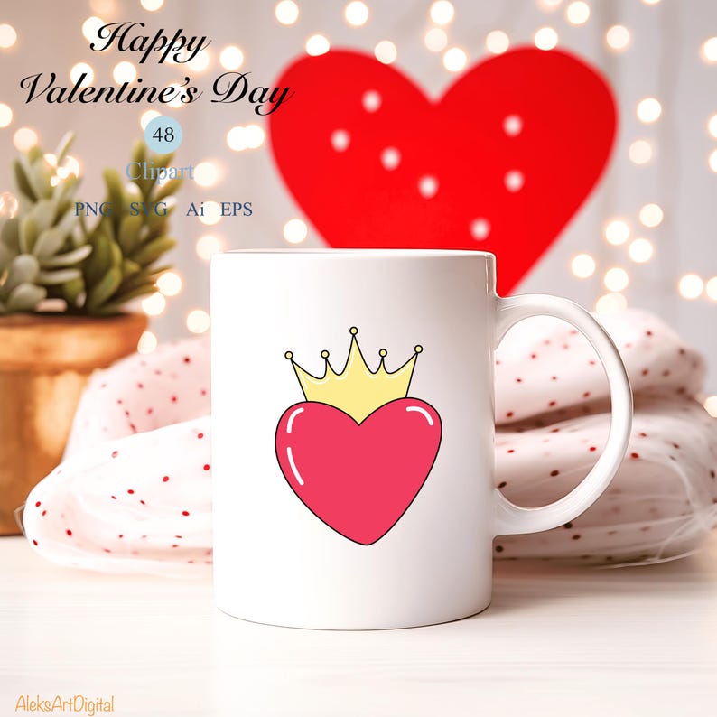 Valentine's Day Clipart: Kittens, Gnomes, Hearts (digital Download) - Etsy