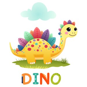 Dinosaur Clip Art 36 PNG, Dinosaurs Bundle in Watercolor Style SVG ...
