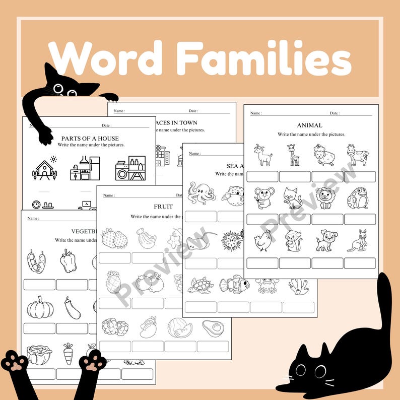 Vocabulary Worksheets for Kids – Sight Words, Printable Early Learning ...