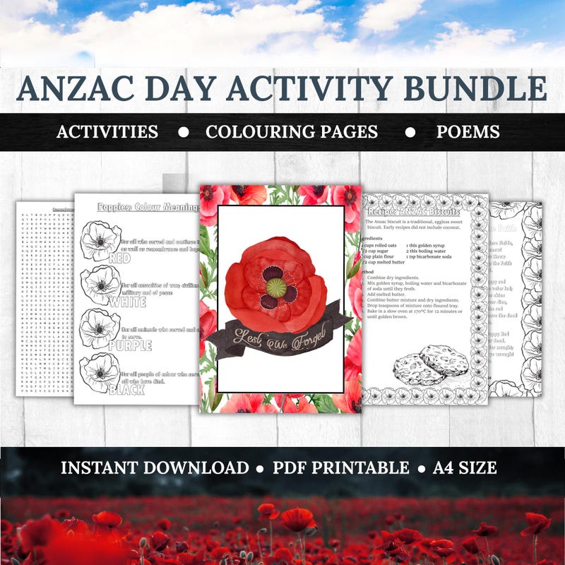 Anzac Day Poppies - Etsy Australia