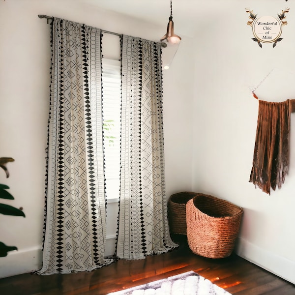 Boho Curtains - Etsy