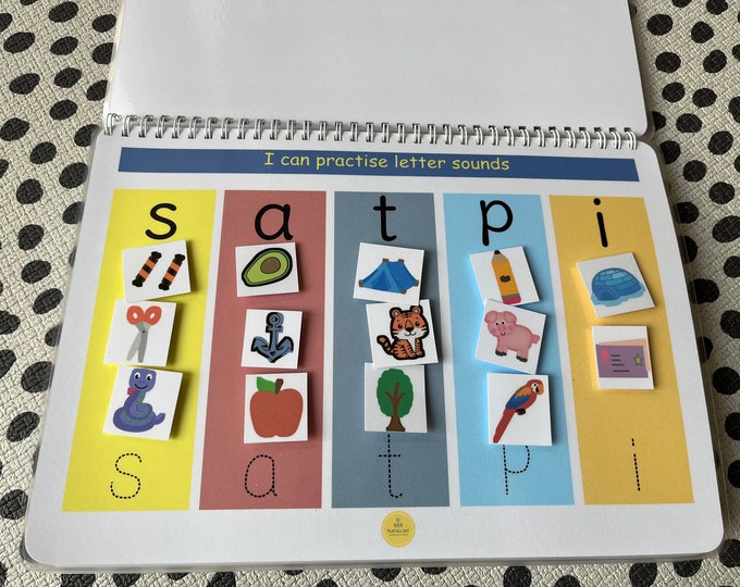 Phonics Play Pack Learning Folder/binder Personalised Children's ...