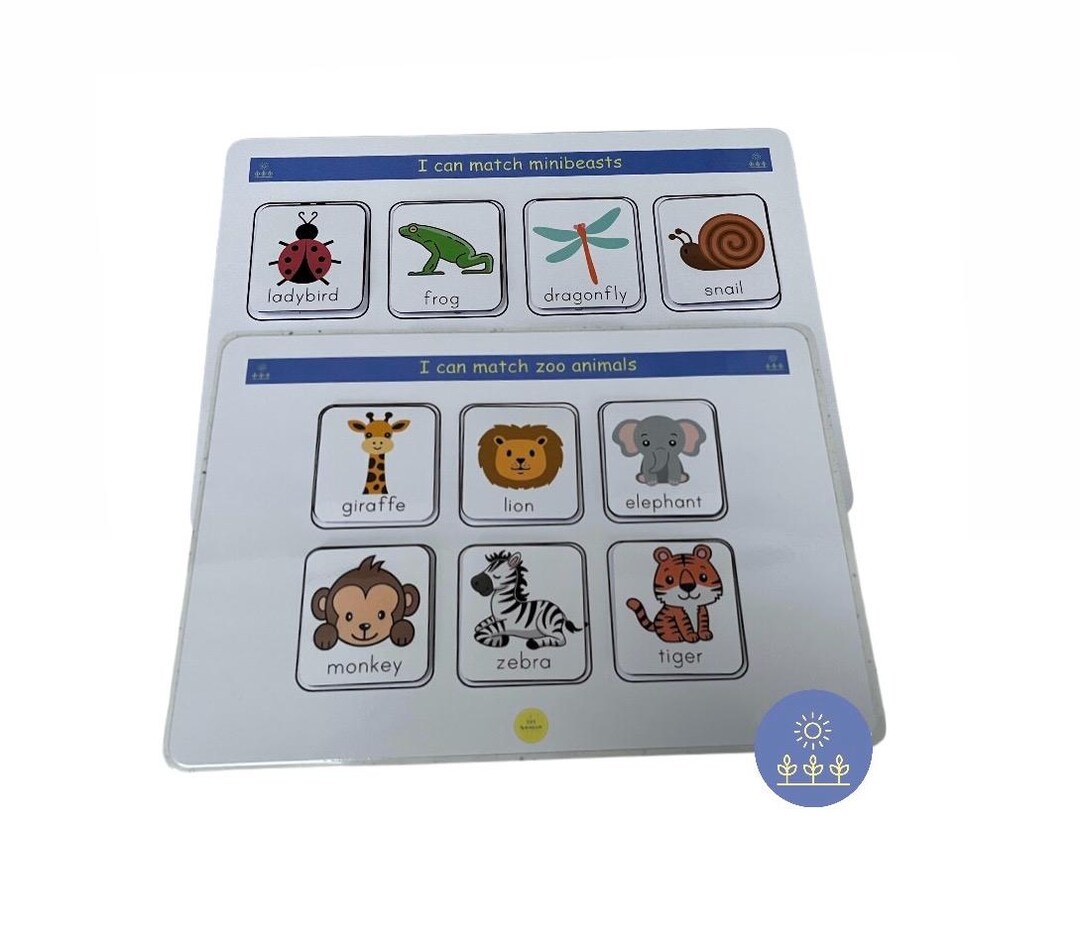 Animal Sorting Activity - Toddler Activity - Animal Matching Mat ...