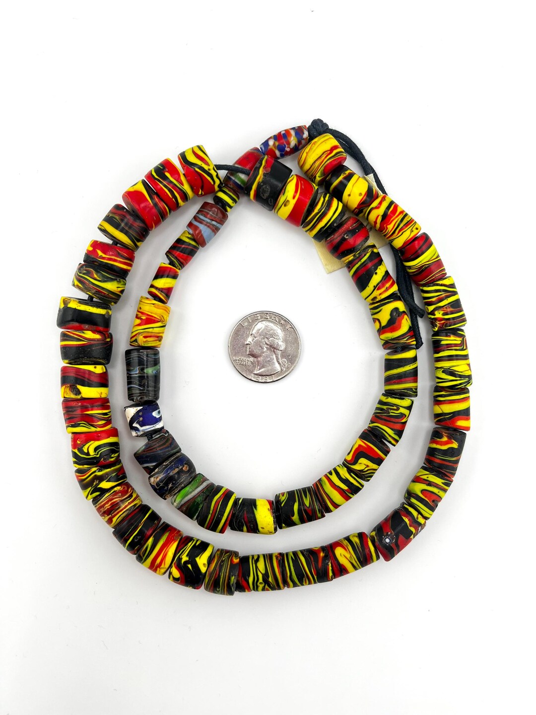 Venetian Antique Trade Beads | Marble Beads | Rare Vintage Jewelry ...