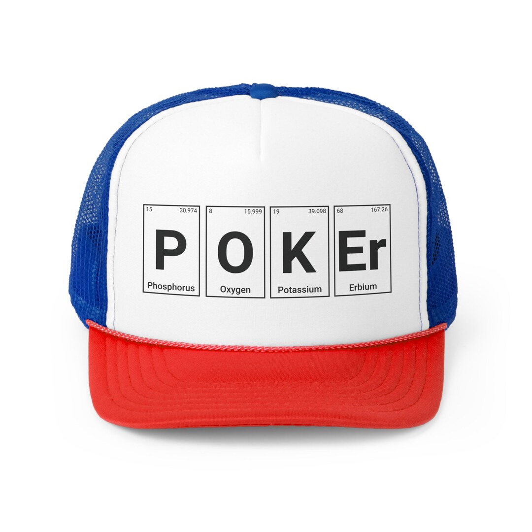 Poker Player Adjustable Trucker Hat: Ace Your Look in a Trendy Fashion ...