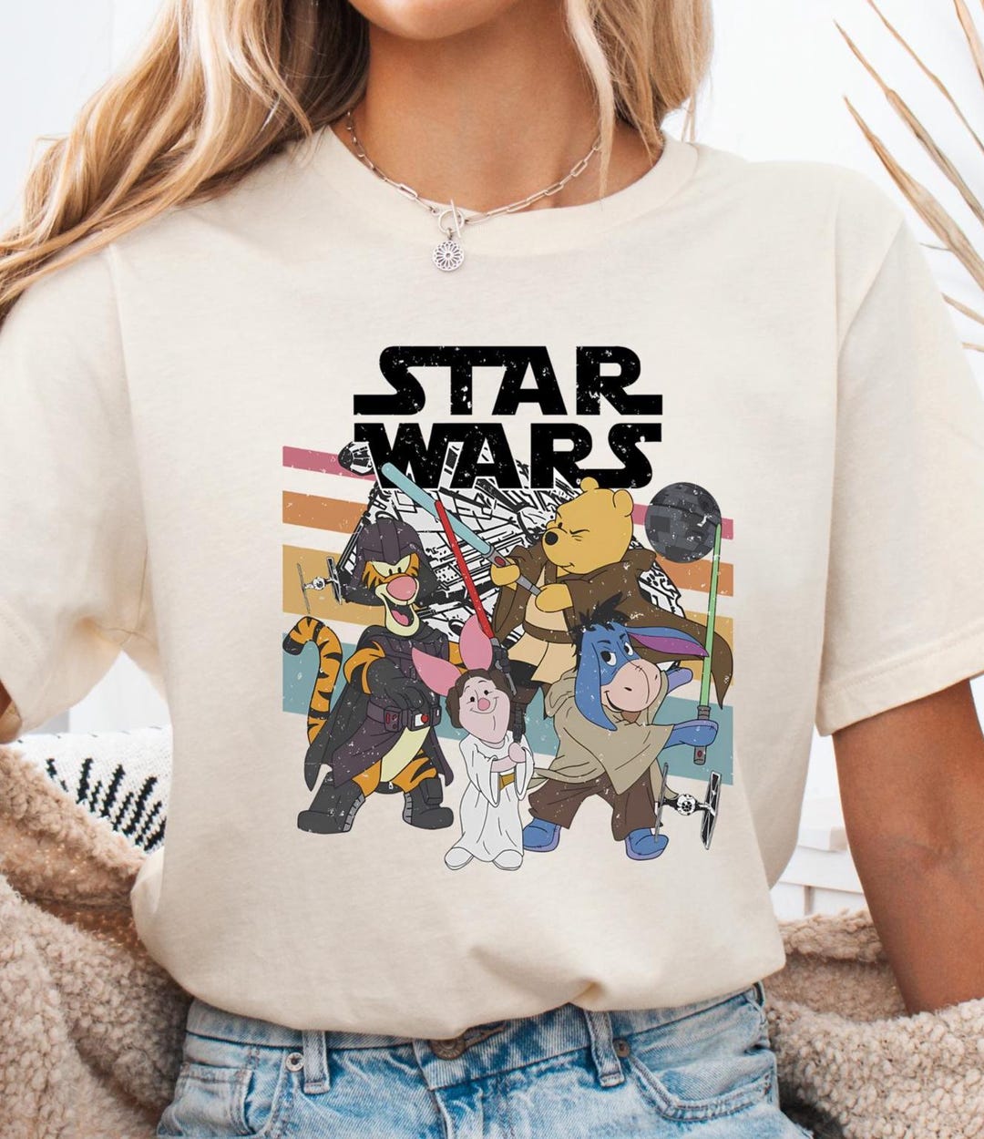 Star Wars Winnie the Pooh Shirt, Winnie Han Solo Tee, Leia Piglet ...