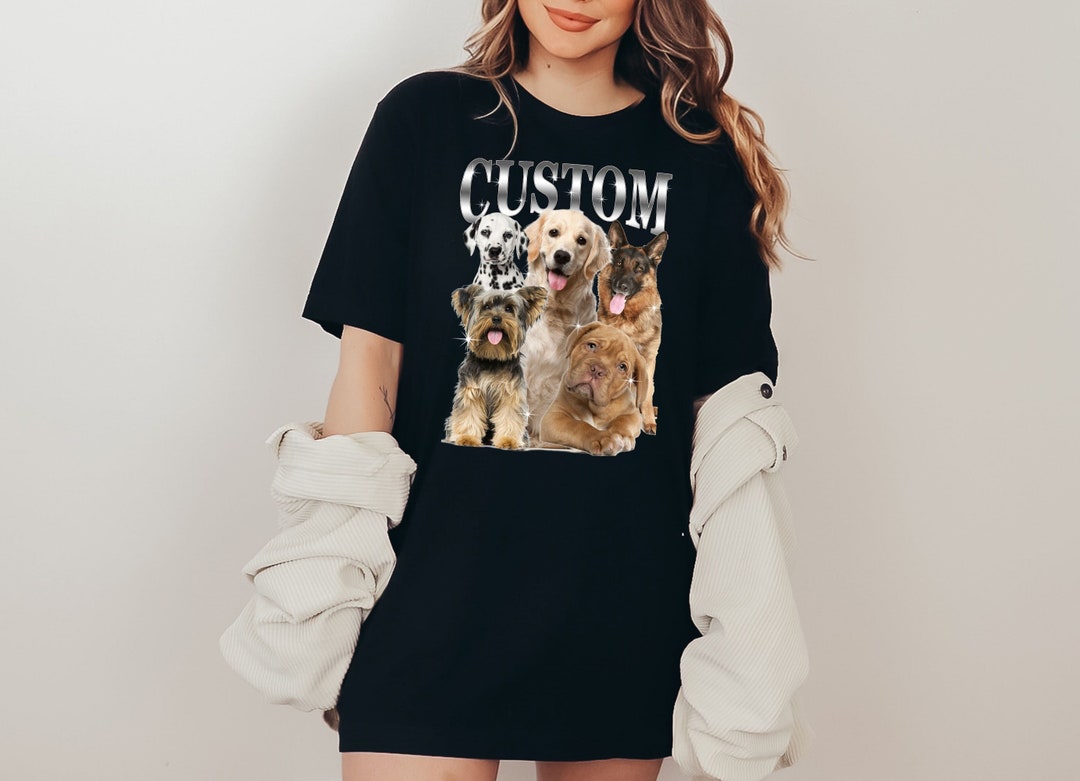 Custom Dog Photo T-shirt, Personalized Photo Shirt, Dog Owner Shirt ...