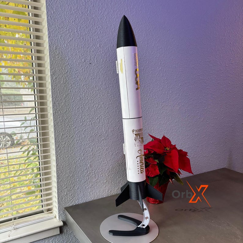 18mm Model Rocket Display Stand STL File - 3D Printable Files for Model ...