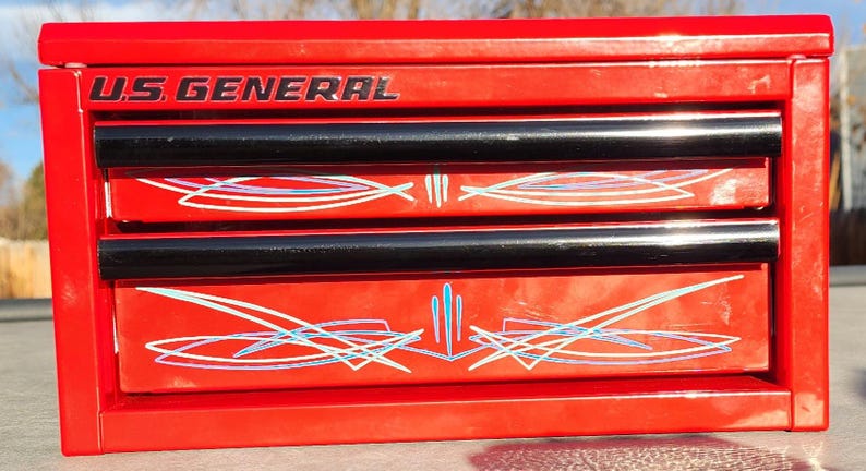 Mini Toolbox Custom Pinstriped by Hand. - Etsy