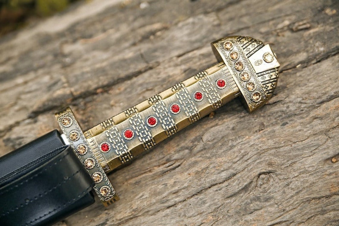 Northman Sword With Scabbard, Viking King Sword, Devil Headed Sword ...