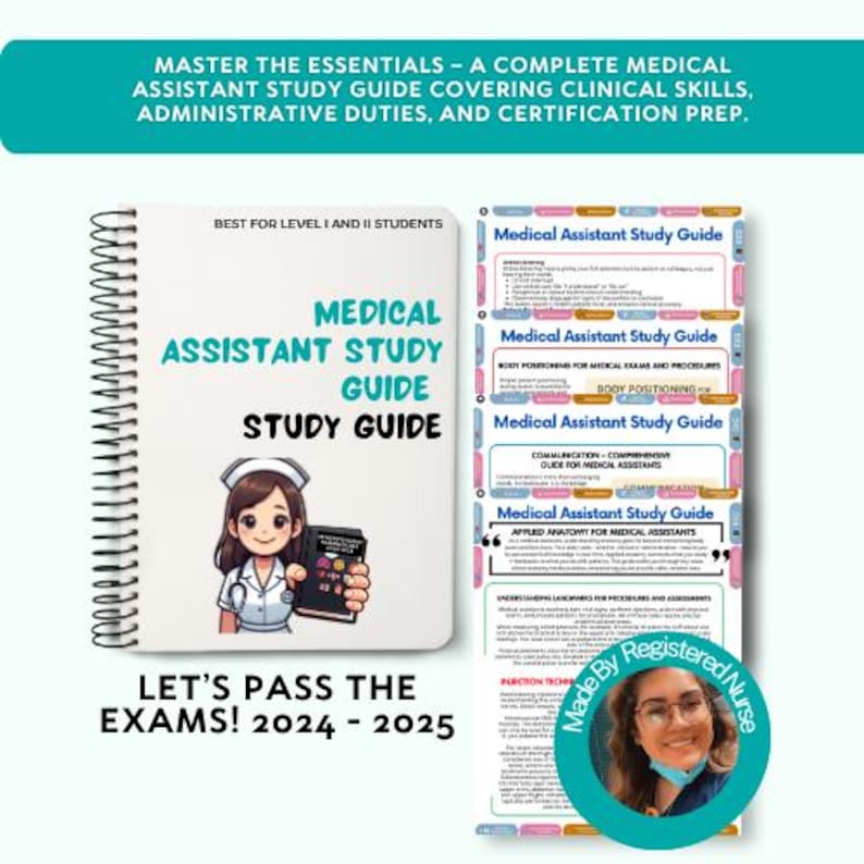 Medical Assistant Study Guide: CMA, MA Notes - 2026 Edition - Etsy