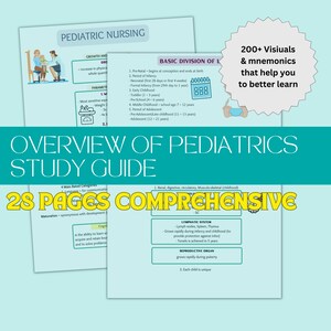 Pediatric Nursing Study Guide Bundle: NCLEX & ATI Prep (digital ...