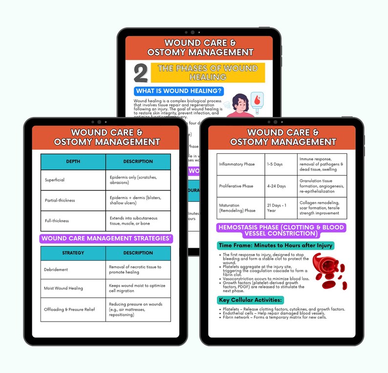 Wound Care Ostomy Management Guide | Nursing PDF Download | Wound Assessment, Dressing Types ...