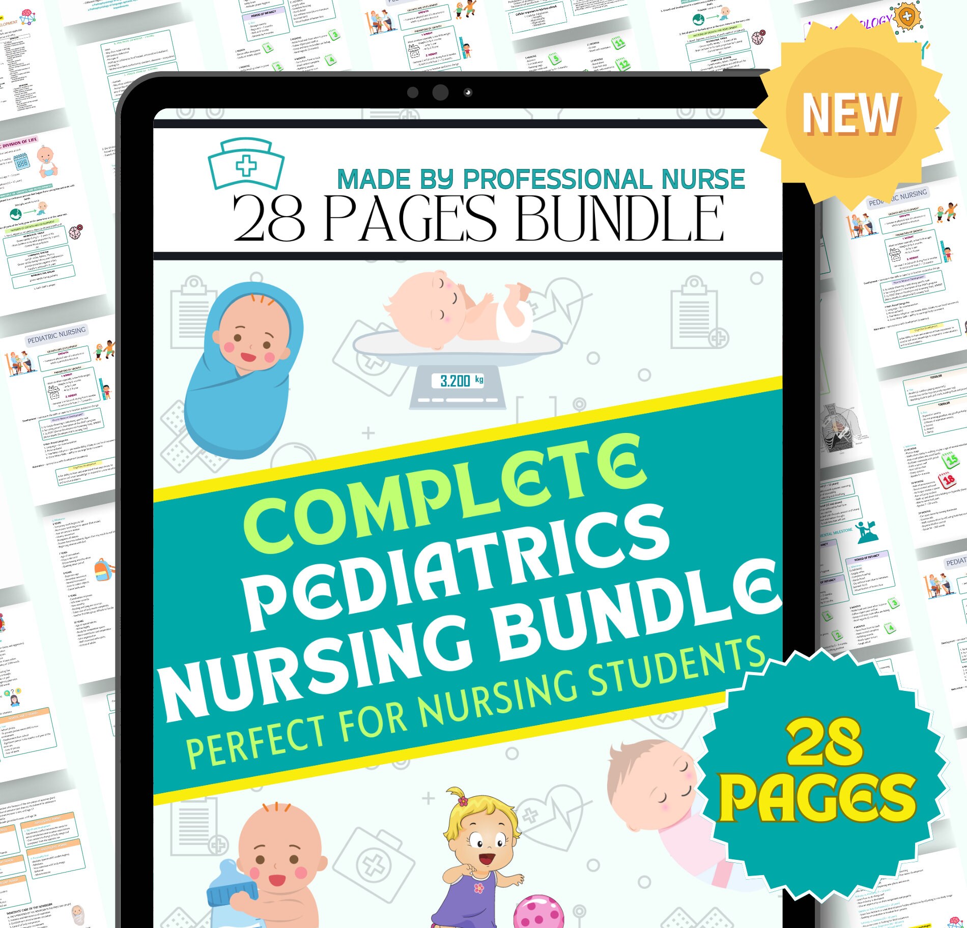 Pediatric Nursing Study Guide Bundle: NCLEX & ATI Prep (digital ...