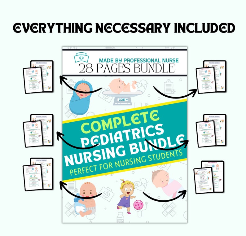 Pediatric Nursing Study Guide Bundle: NCLEX & ATI Prep (digital ...