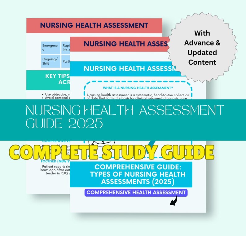 Nursing Health Assessment Guide | Head-to-toe Exam, Clinical Notes ...