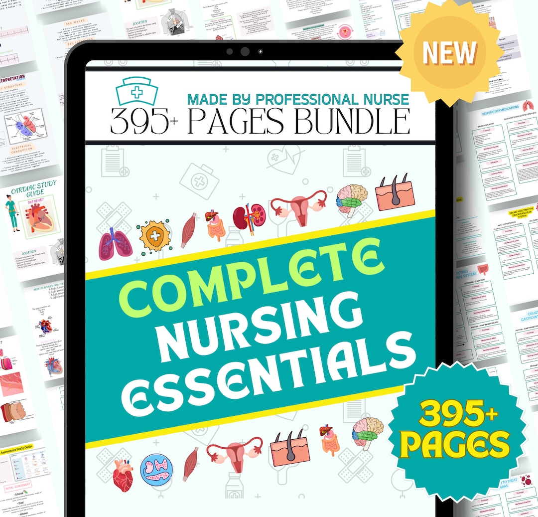 Ultimate Nursing School Notes Bundle 395+ Pages Volume II - Digital ...
