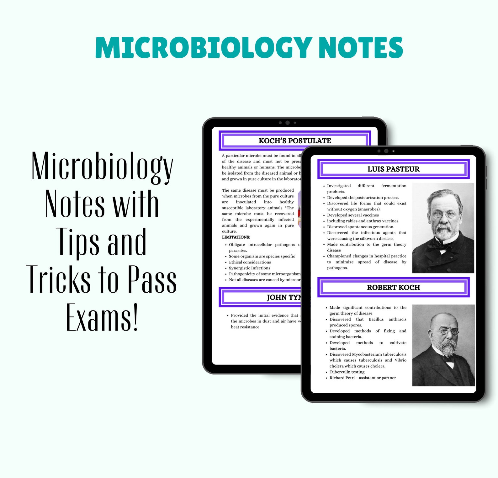 Microbiology Notes: Medical Student Masterclass Cheat Sheet (digital ...