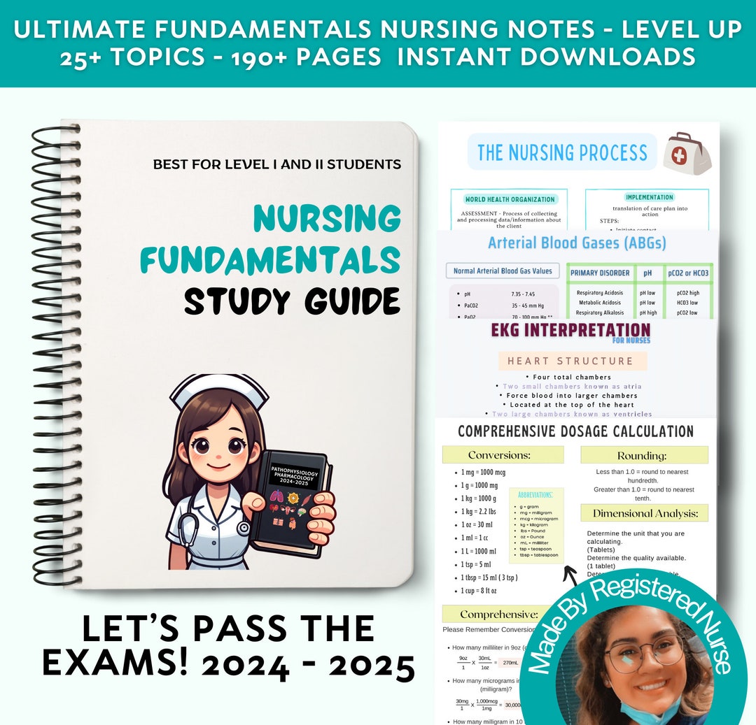 Fundamental of Nursing, Fundamental Bundle Notes, Nursing Notes ...