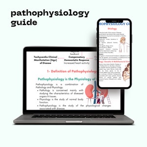 Pathophysiology Study Guide Bundle: Nursing School Notes (digital ...